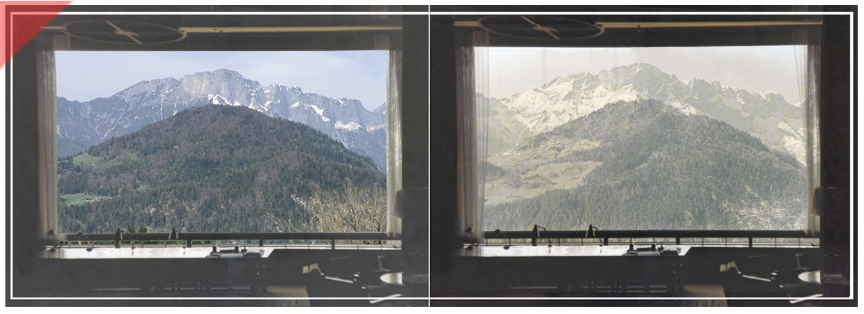 Der ´Berghof´ am ´Obersalzberg´ bei Berchtesgaden. Damals-Jetzt ...